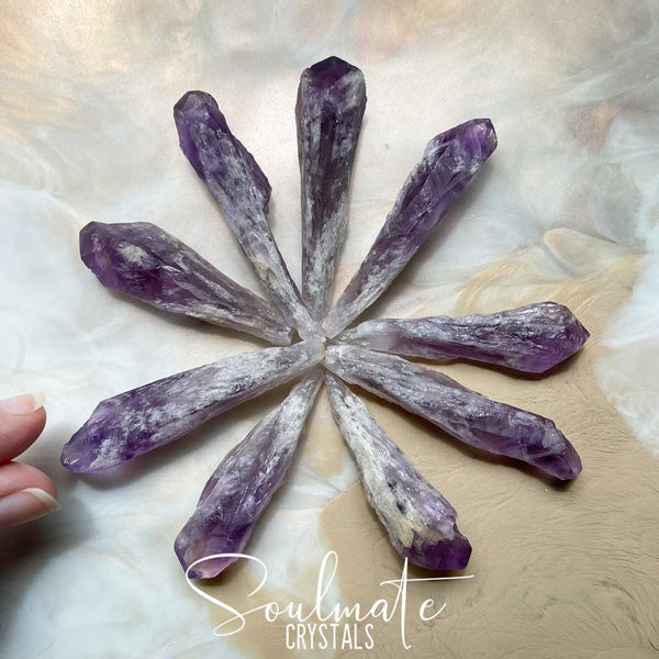 AMETHYST DRAGON TOOTH RAW NATURAL POINT MEDIUM - Soulmate Crystals